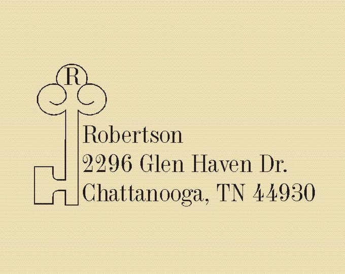Robertson Key Custom Traditional Rubber Stamp Design R020 - Etsy