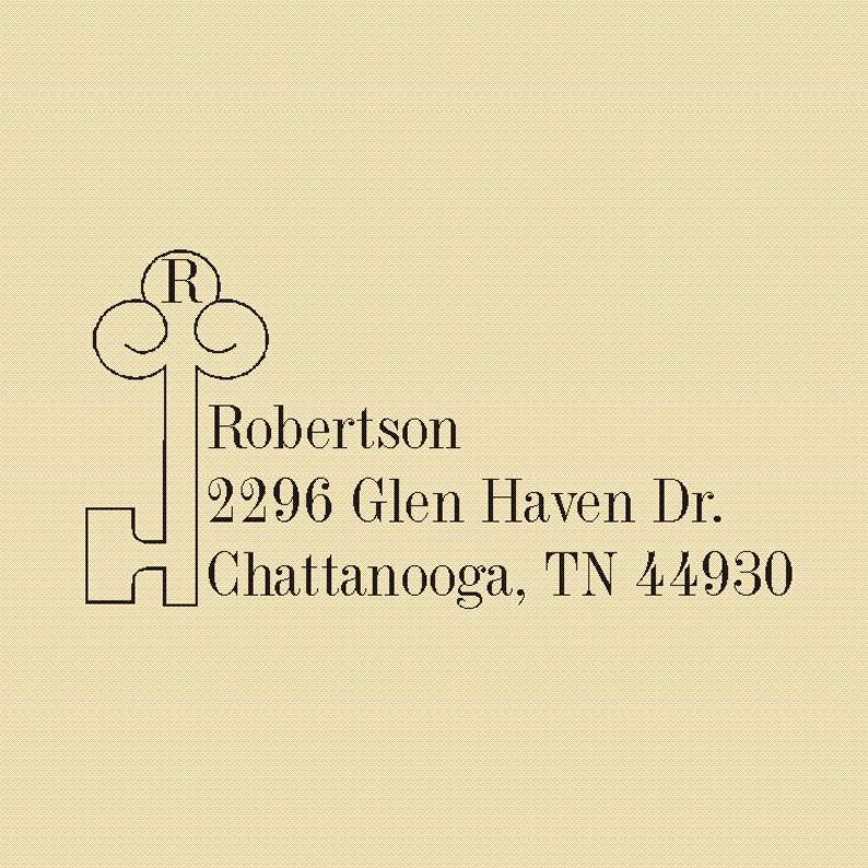 Robertson Key Custom Traditional Rubber Stamp Design R020 | Etsy
