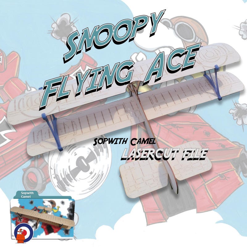 Airplane Snoopy Decor - Etsy