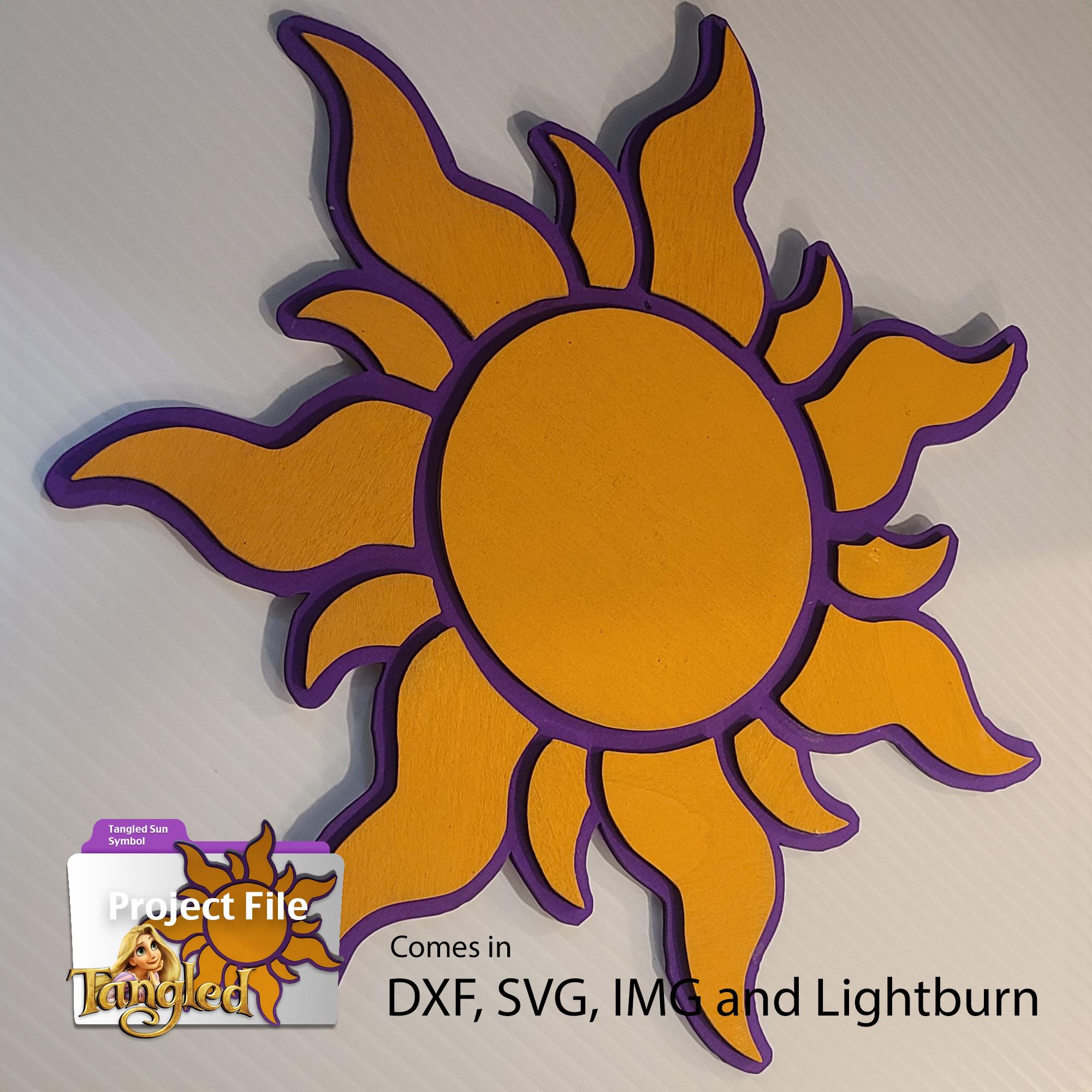 Tangled Sun Symbol - Etsy