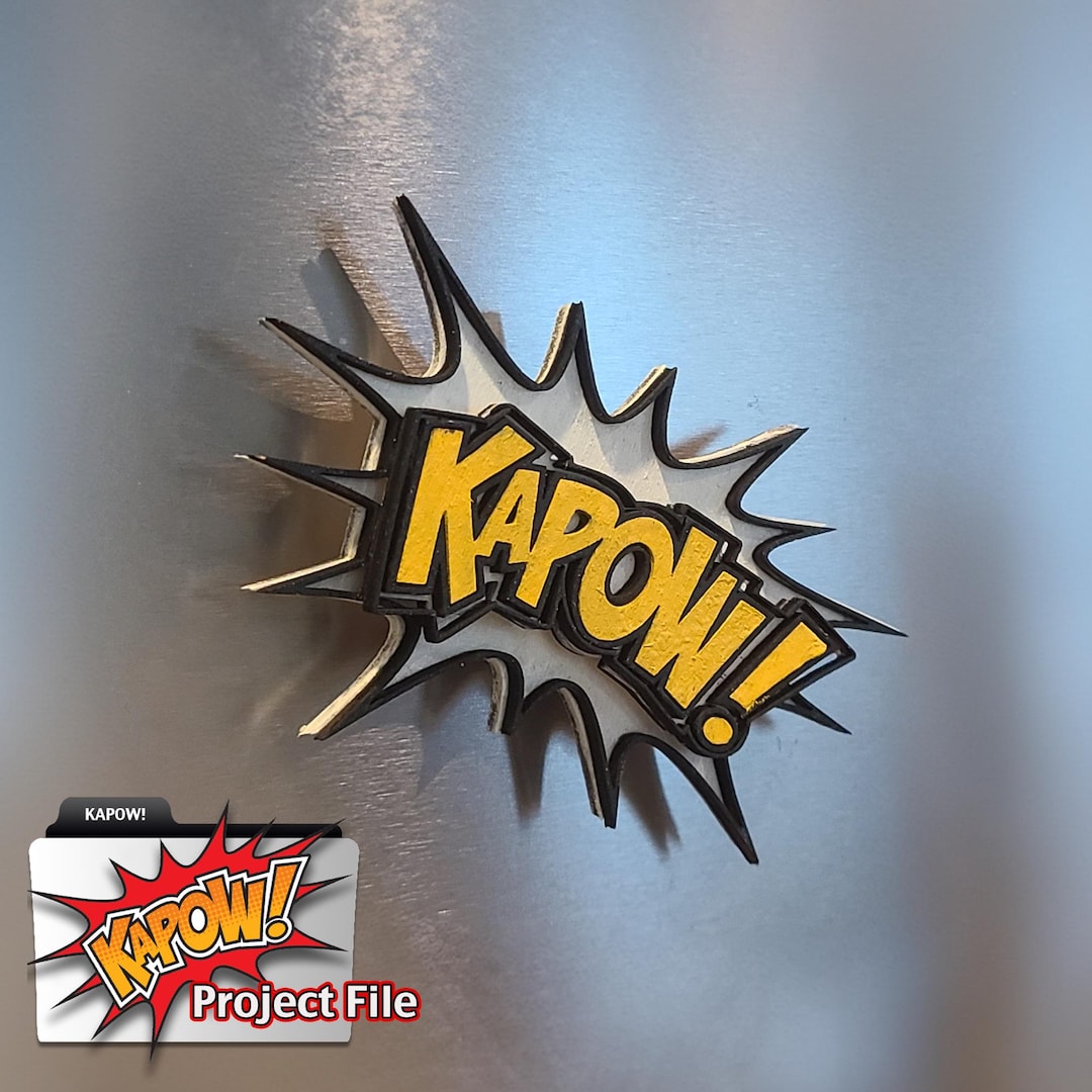 Kapow! Laser Cut Sign - Etsy