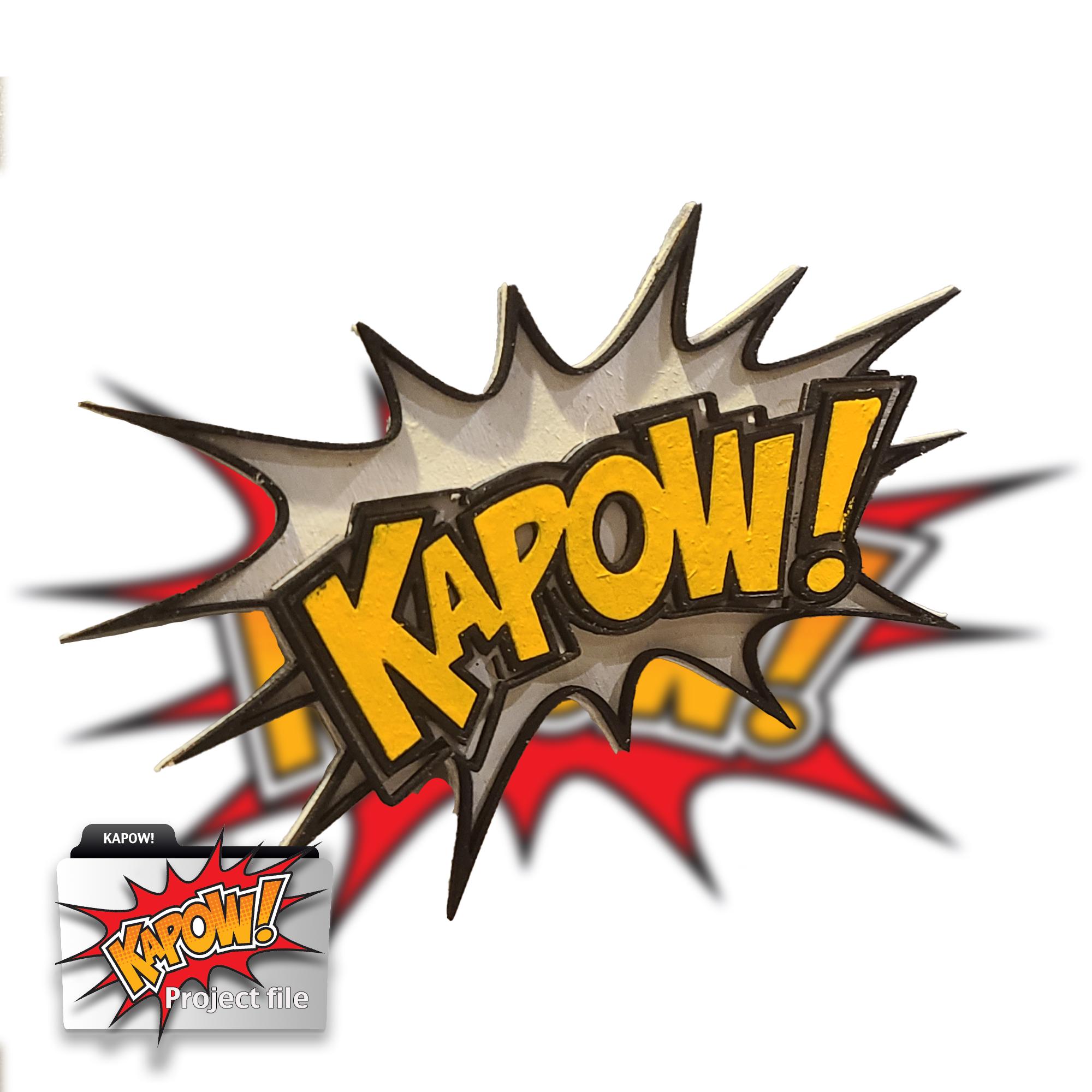 Kapow! Laser Cut Sign - Etsy