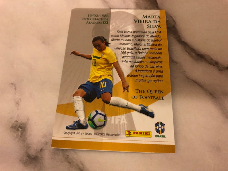 Marta Vieira Silva Sports Trading Card - the Queen of Football - Panini ...