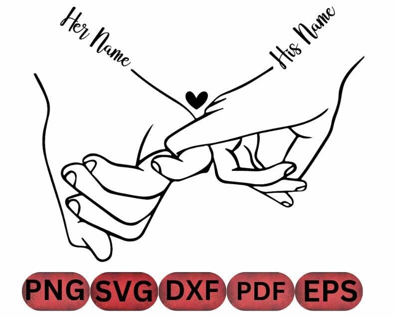 Holding Hands SVG | Couple Hands SVG - Etsy UK