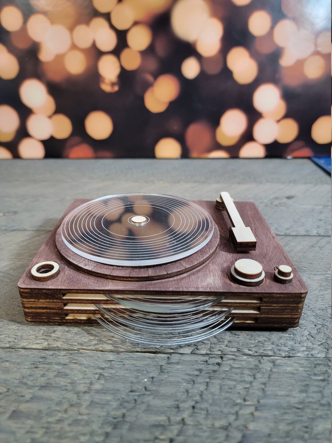 Vinyl Record Player Coaster Set - Etsy