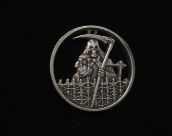 Grim Reaper Coin - Etsy