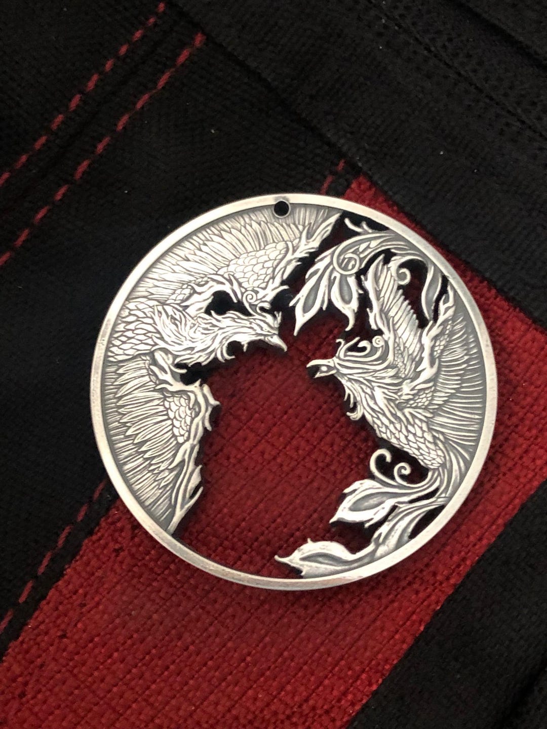 South Korean Double Phoenix Hand Cut Silver Bullion Round - 2024 ...