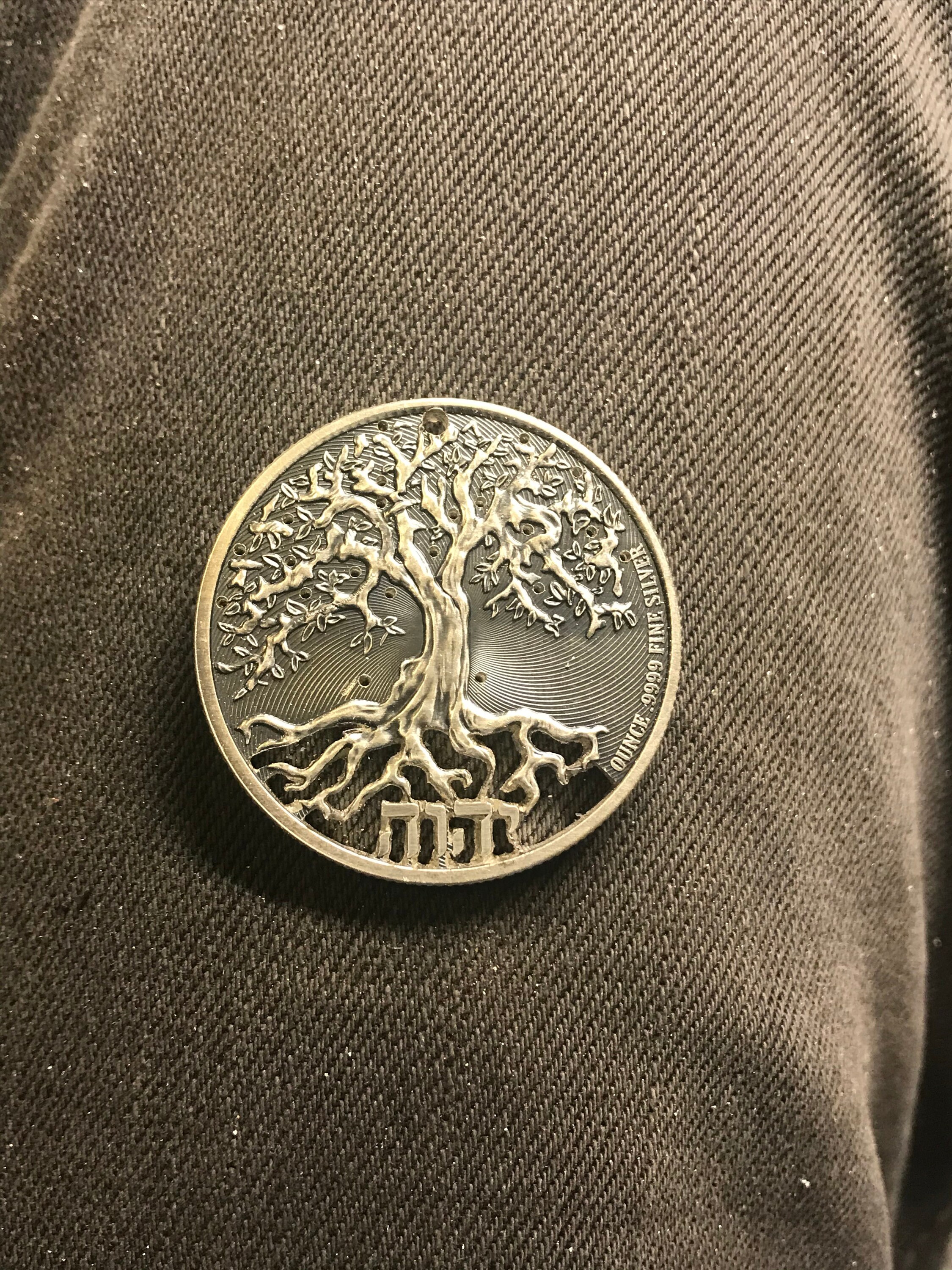 Tree of Life Hand Cut Medallion Yahweh in Hebrew Coin | Etsy