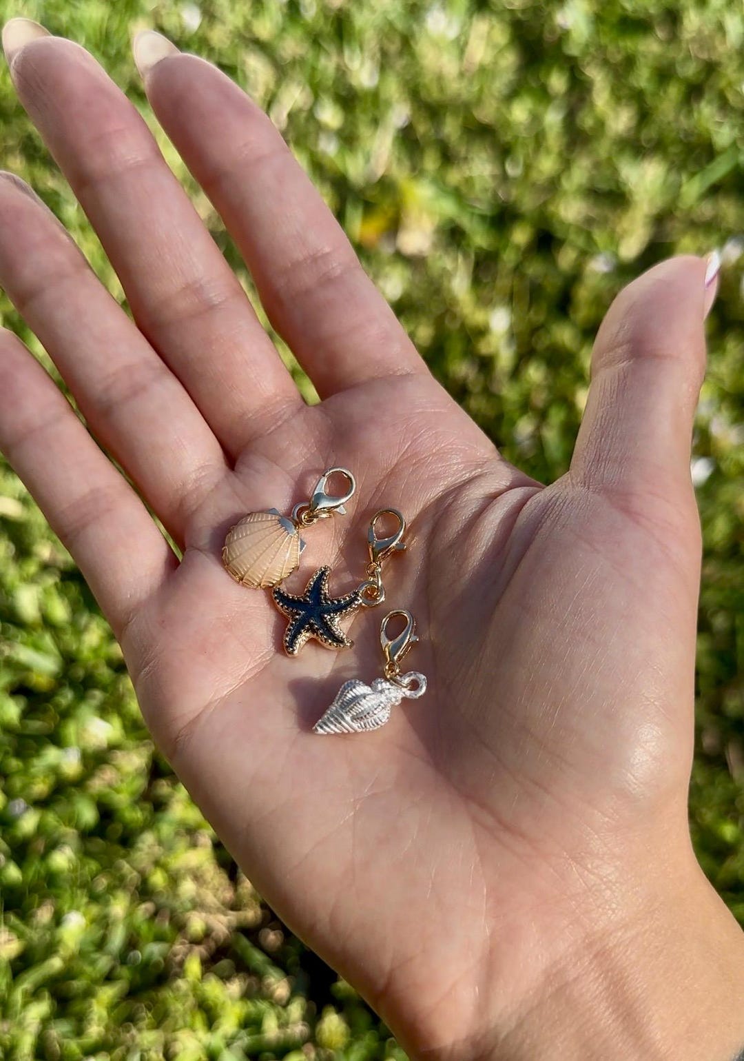 Seashell Stitch Markers for Crochet Knitting - Ocean Shell Key Chain ...