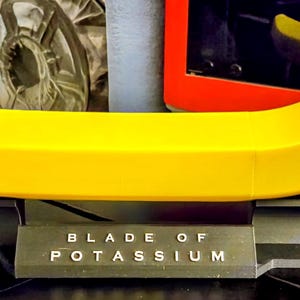 3D Printed Banana Katana Sword With Display Stand: Anime Cosplay Prop ...