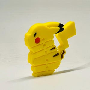 3D Printed Pikachu Fidget Toy Set of 3 – Articulated Flexible Pokémon ...