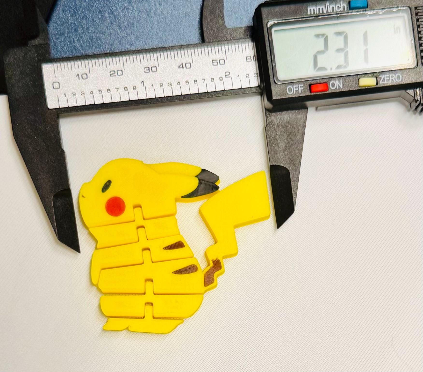3D Printed Pikachu Fidget Toy Set of 3 – Articulated Flexible Pokémon ...