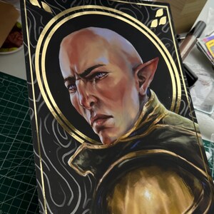 Dragon Age, Solas Gold Foil Print - Etsy