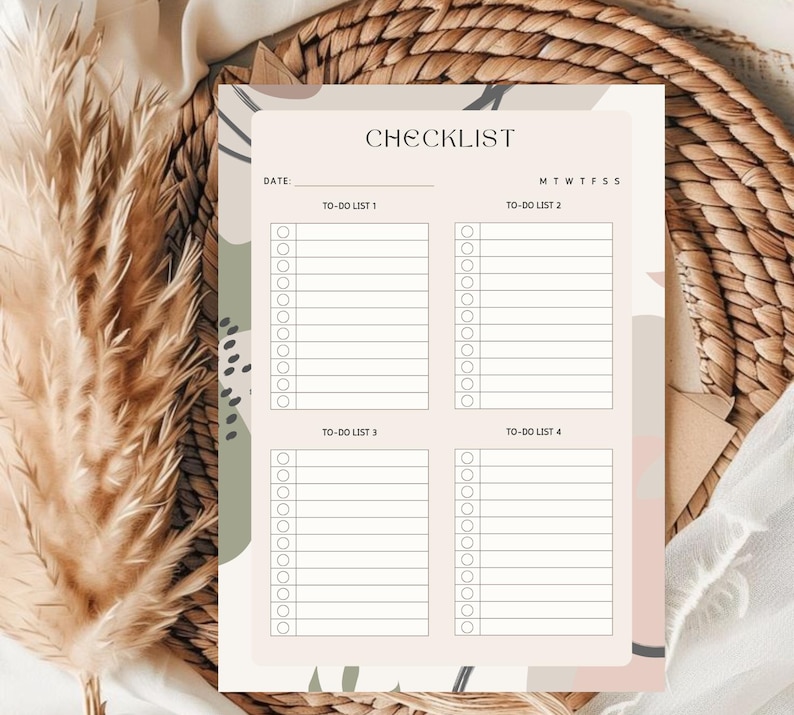 Abstract Checklist, Unique and Artsy, Streamline Your Tasks, Perfect ...
