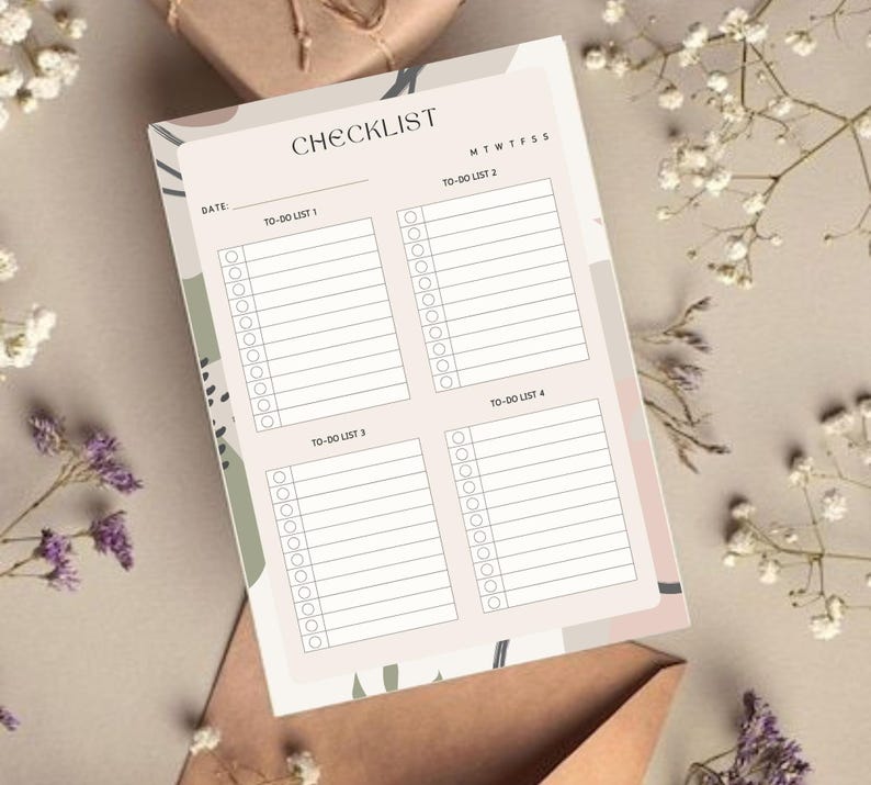 Abstract Checklist, Unique and Artsy, Streamline Your Tasks, Perfect ...