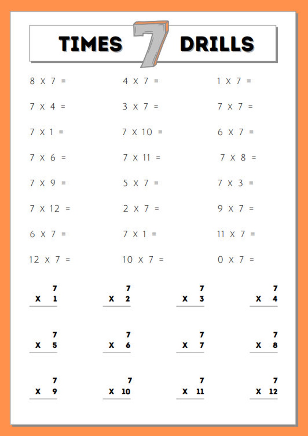 Mastering Multiplication: Times Table Helpsheet - Etsy
