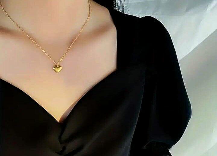 Heart Pendant /heart Locket/heart Locket With Chain/simple Necklace ...