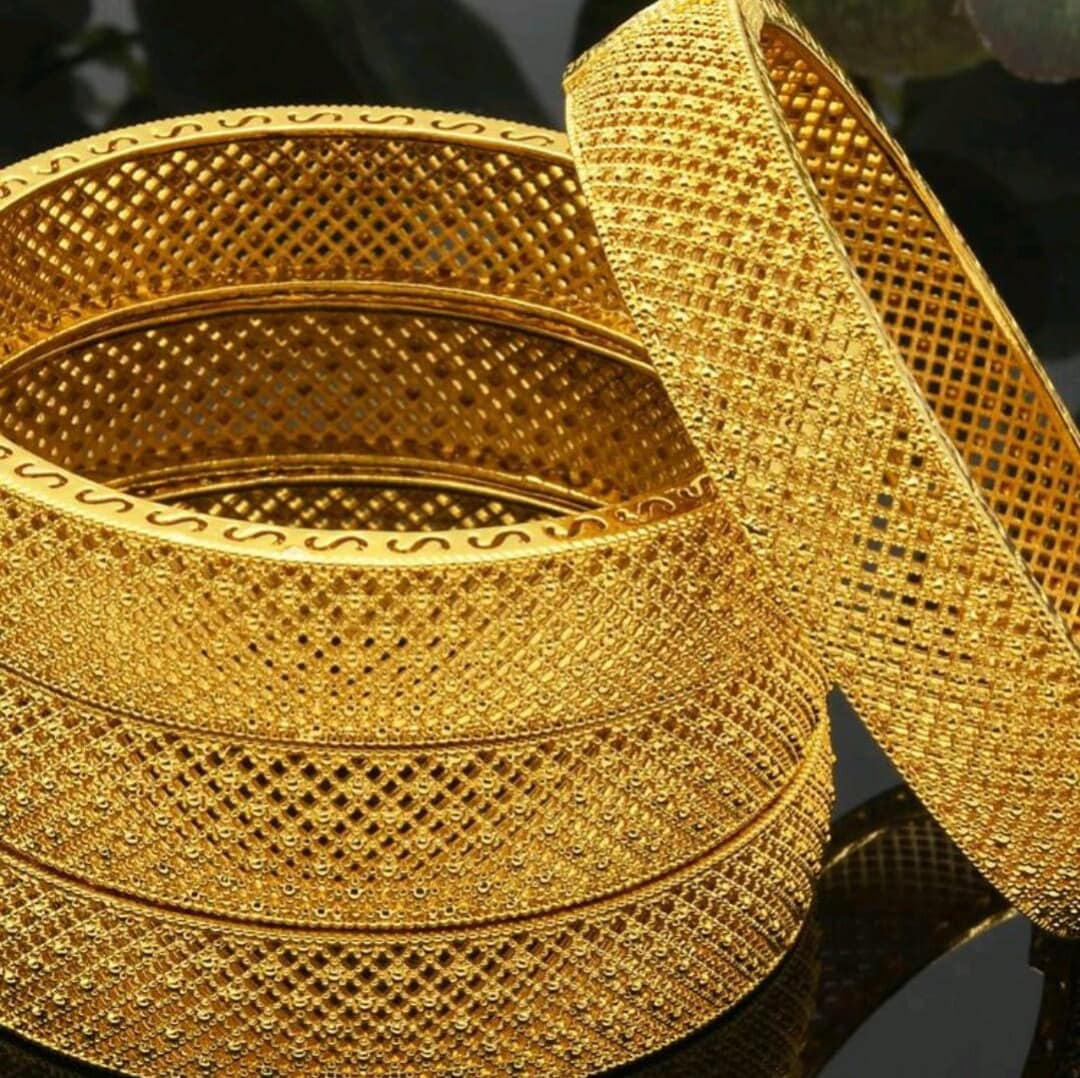 Broad gold bangles latest designs store