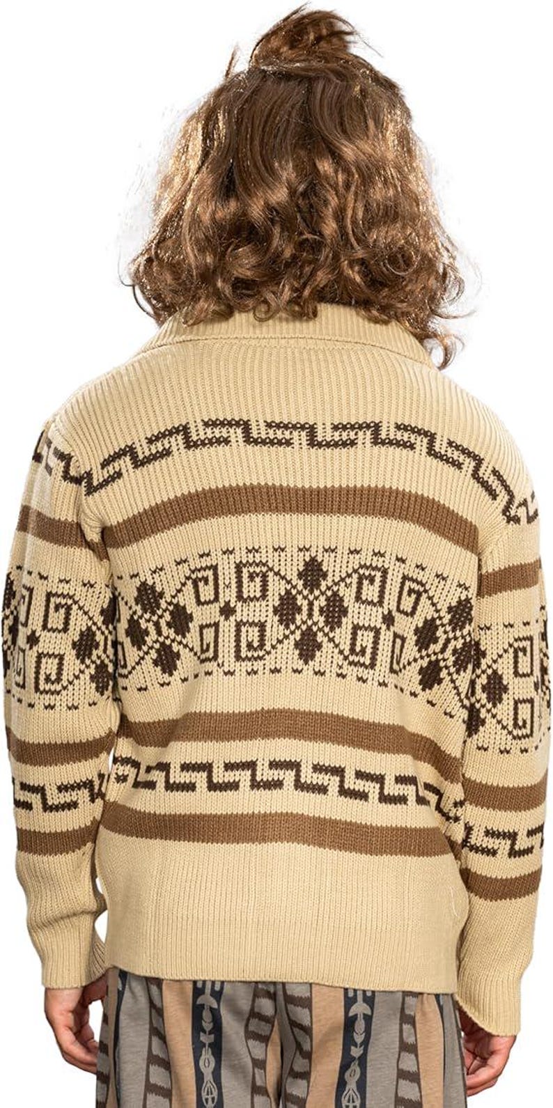 The Dude Cardigan Sweater, Big Lebowski Sweater, Retro Knit Sweater ...