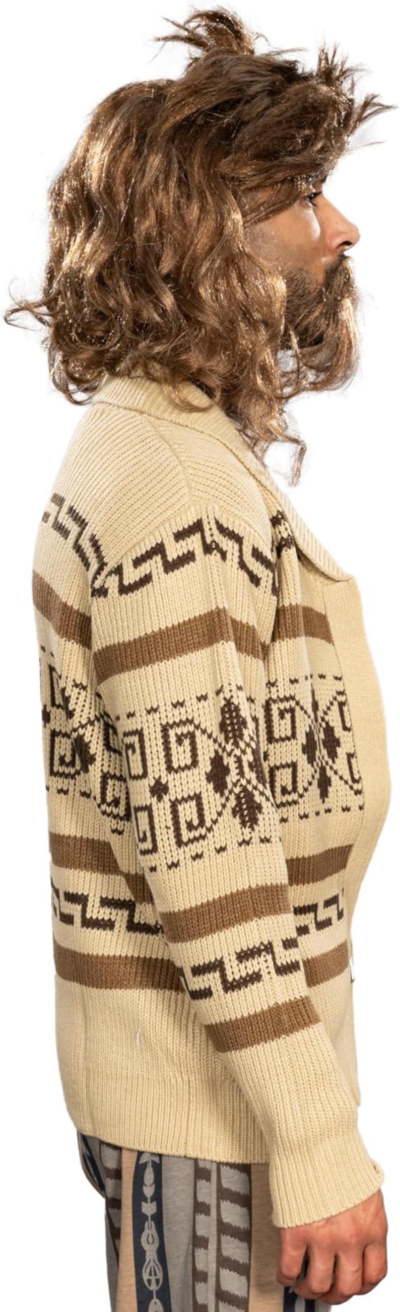 The Dude Cardigan: Big Lebowski Inspired Retro Knit Sweater - Etsy