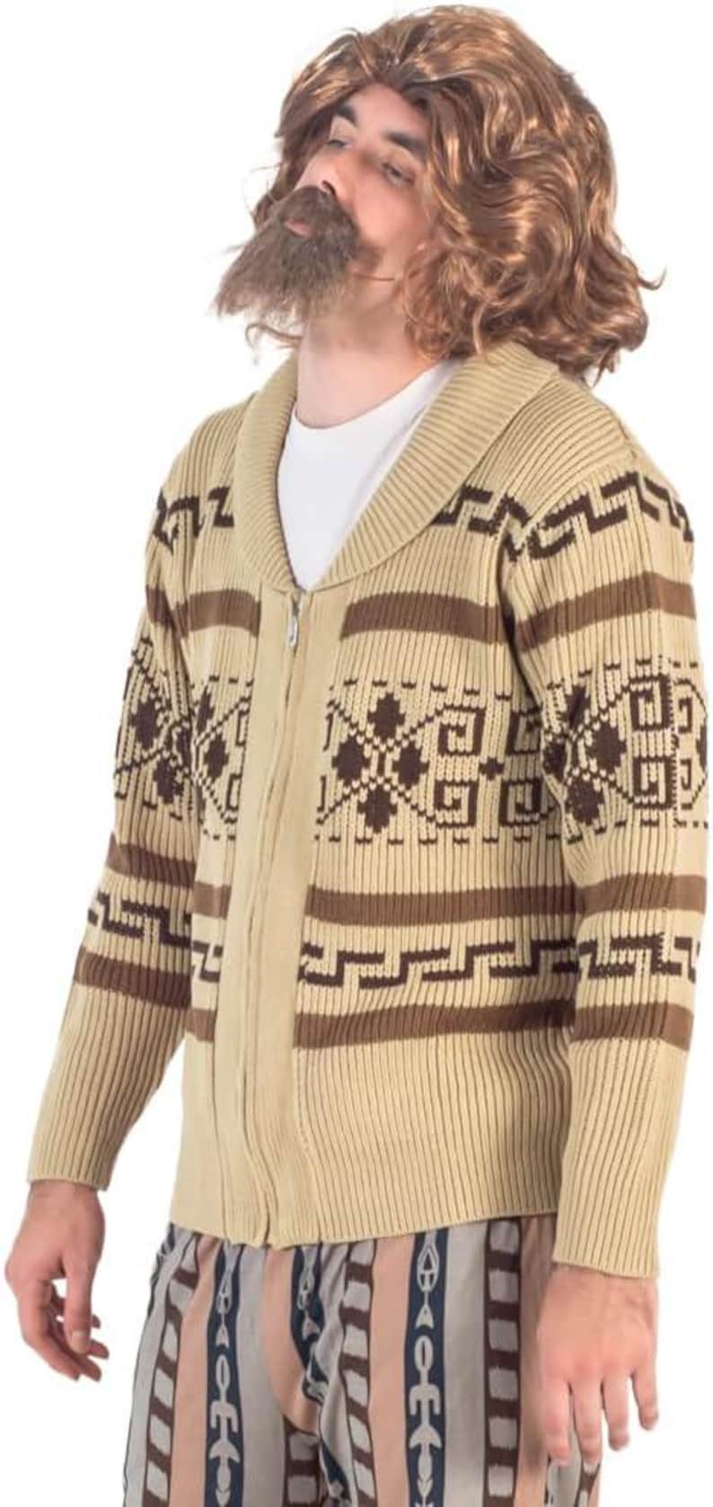 The Dude Cardigan Sweater, Big Lebowski Sweater, Retro Knit Sweater ...