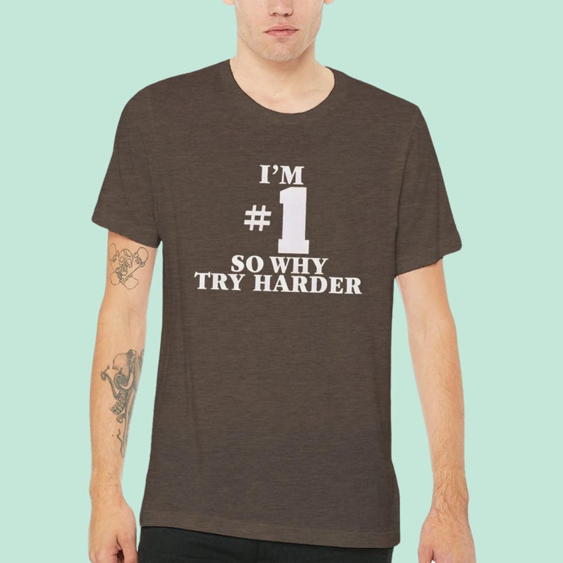 I'm 1 Why Try Harder T-shirt, Fat Boy Slim Tee, Retro Graphic Shirt ...