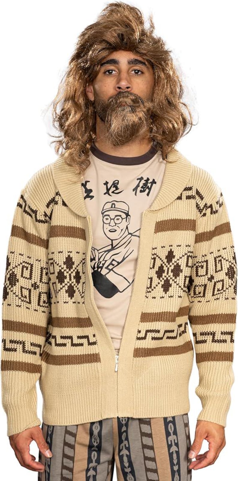 The Dude Cardigan: Big Lebowski Inspired Retro Knit Sweater - Etsy