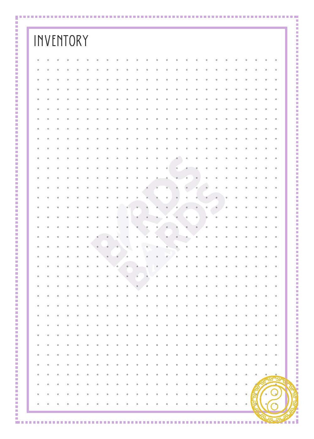 Printable Dnd Character Sheet for A5 Binders, Unique Design, Purple and ...