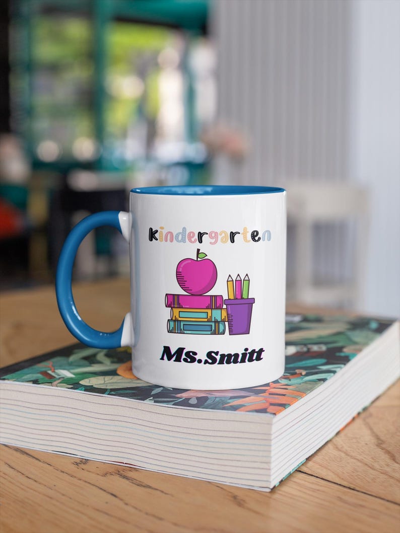 Personalized Mug for Teacher, Office Desk Decor, Teacher Appreciation ...