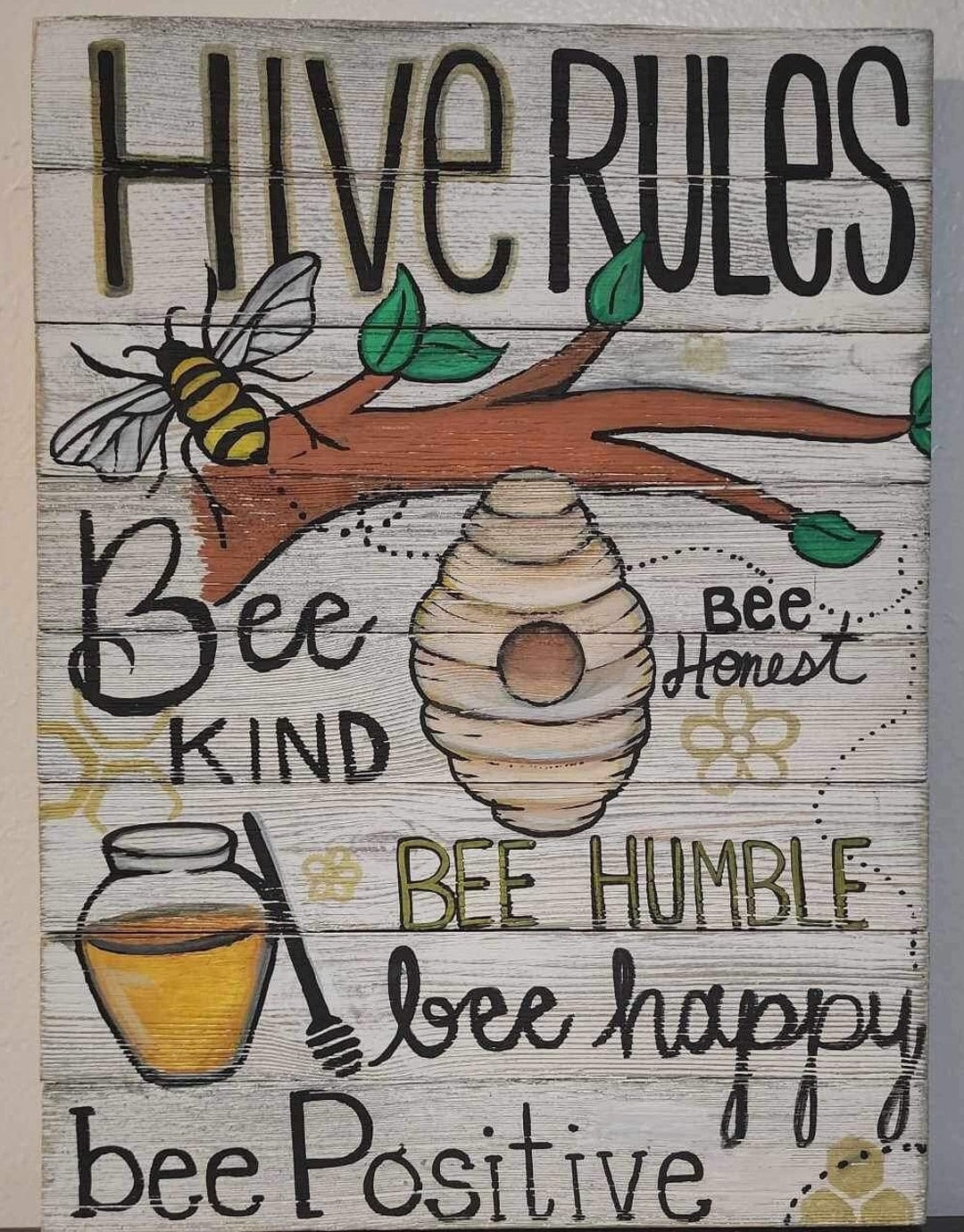 Hive Rules Sign - Etsy