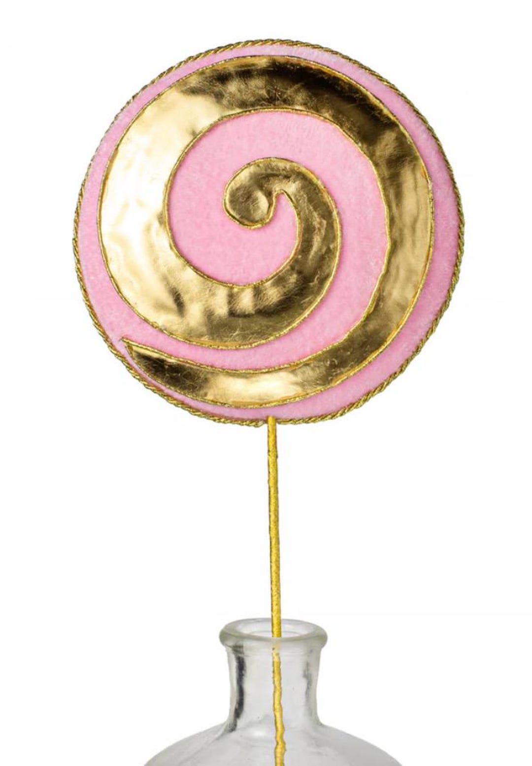 20 Golden Metallic Lollipop Pick - Etsy