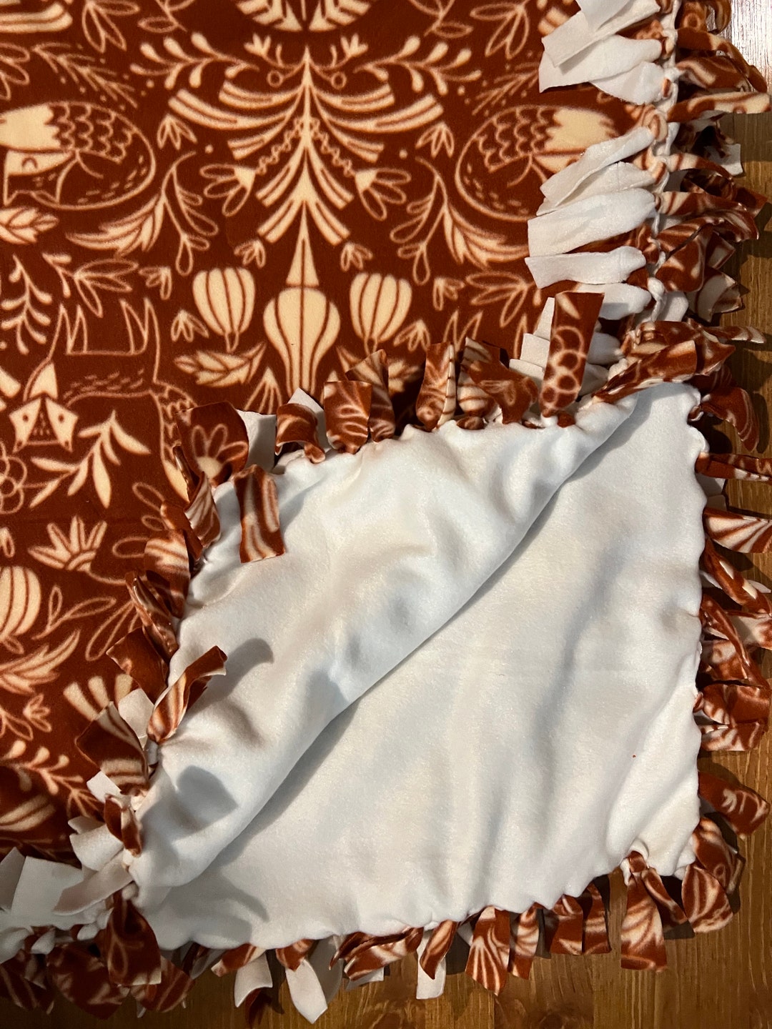 Fleece Tied Blanket - Etsy