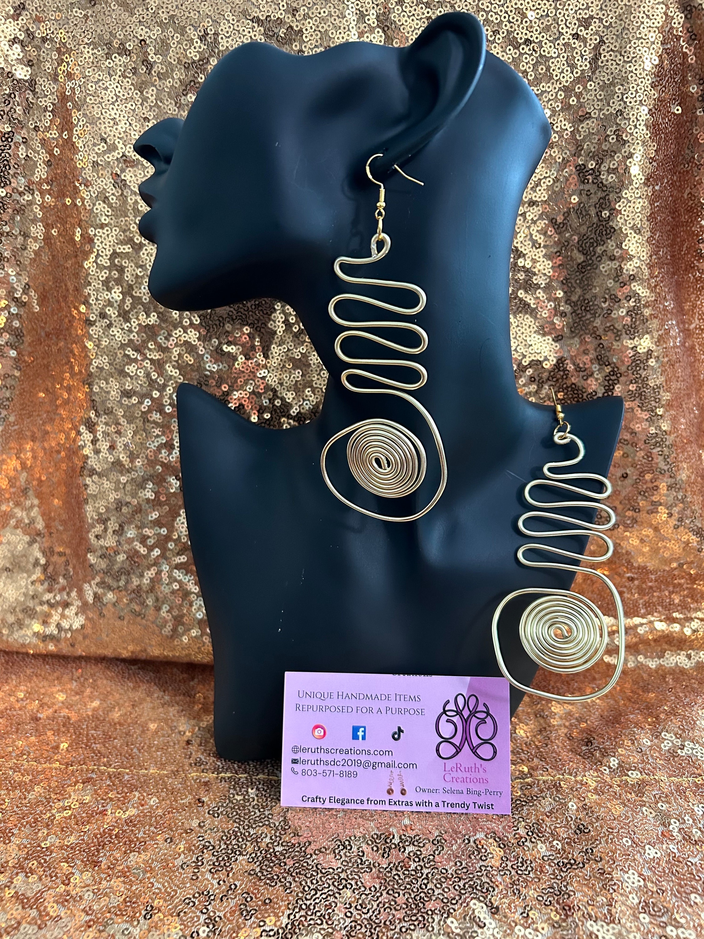 Free Hand Twisted Wire Earrings - Etsy