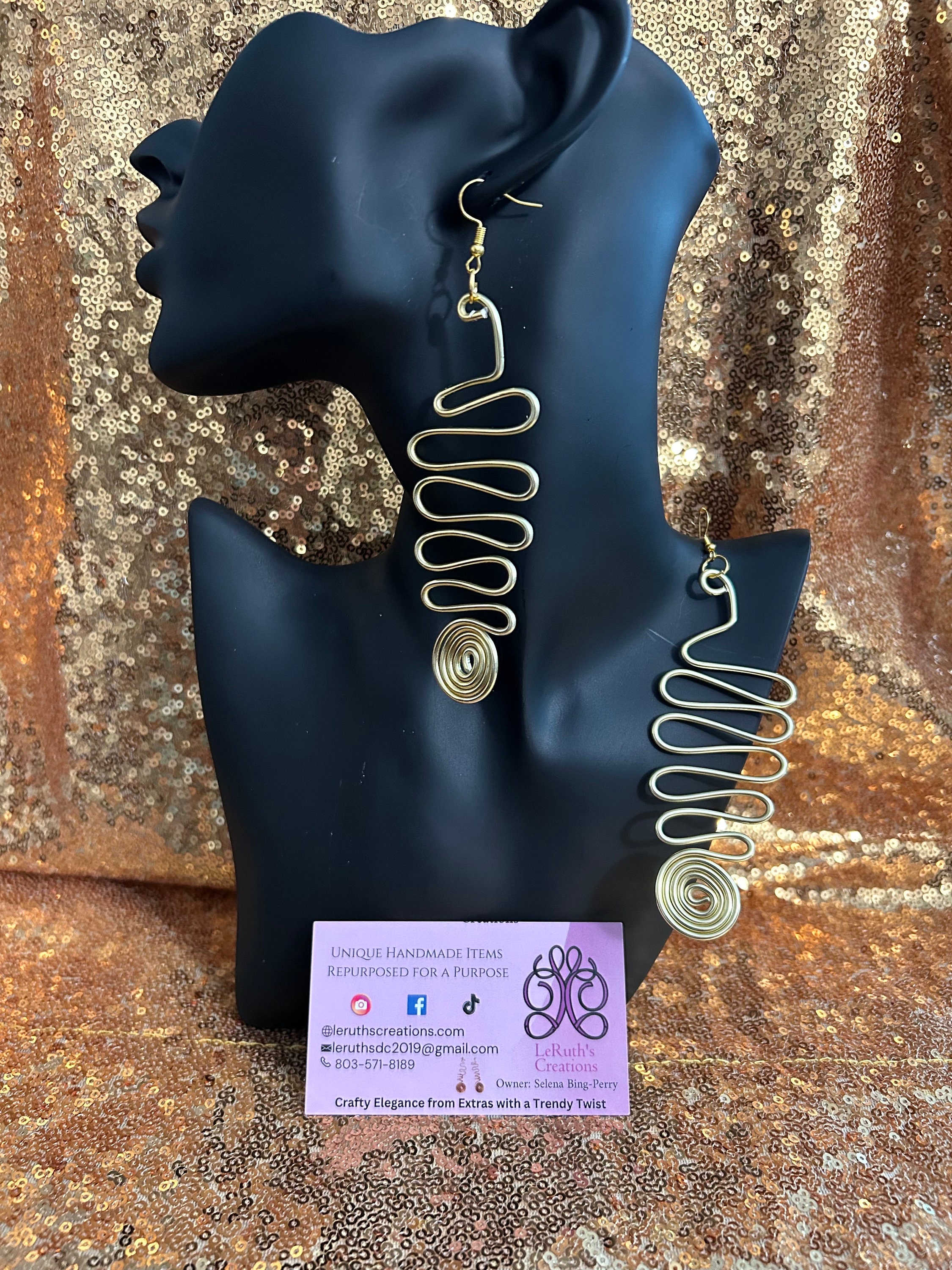 Free Hand Twisted Wire Earrings - Etsy