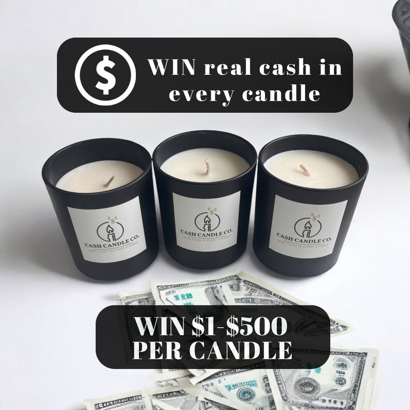 Money Candle With Money Inside - Etsy