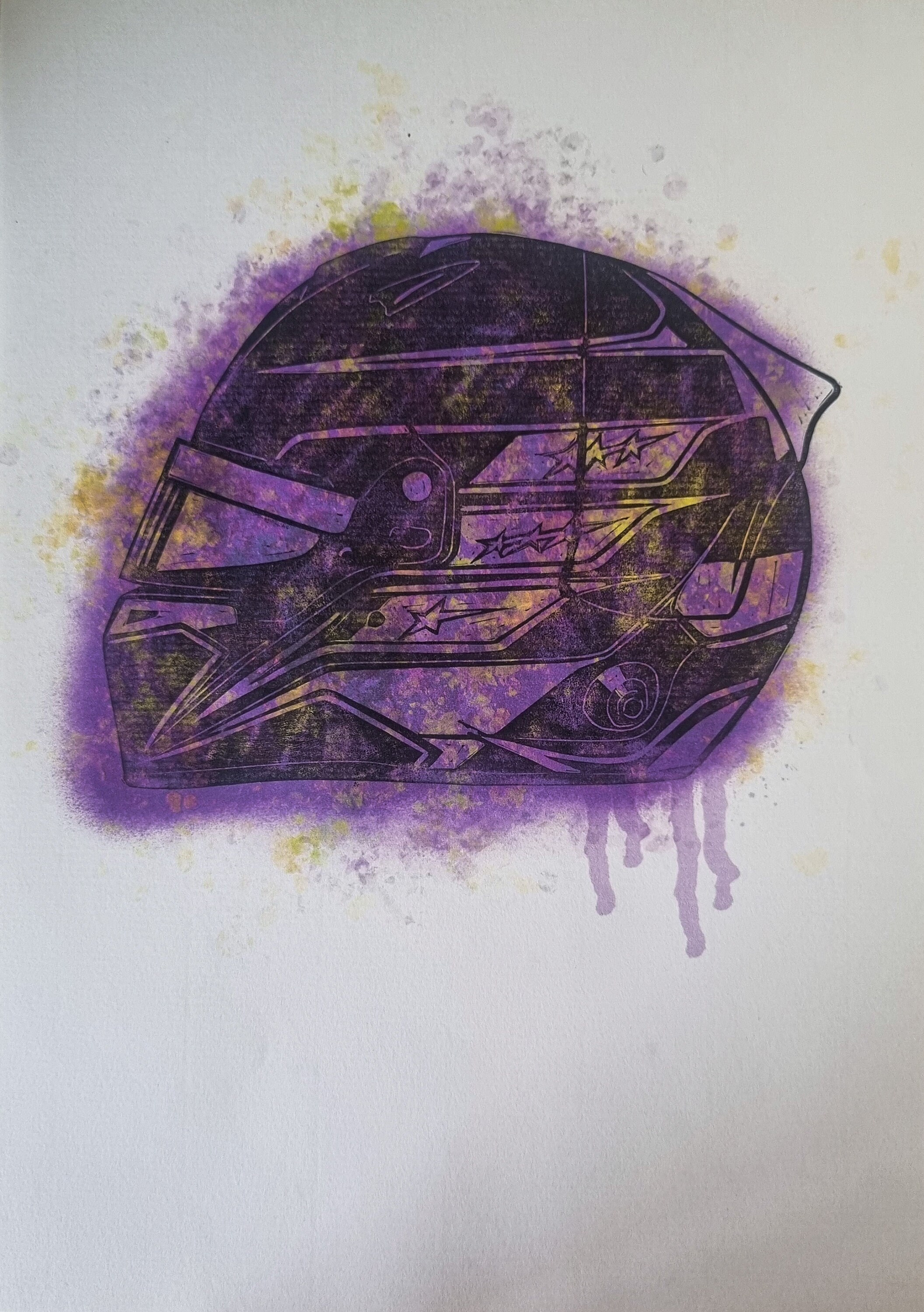 Lewis Hamilton 2024 Helmet Poster - Etsy
