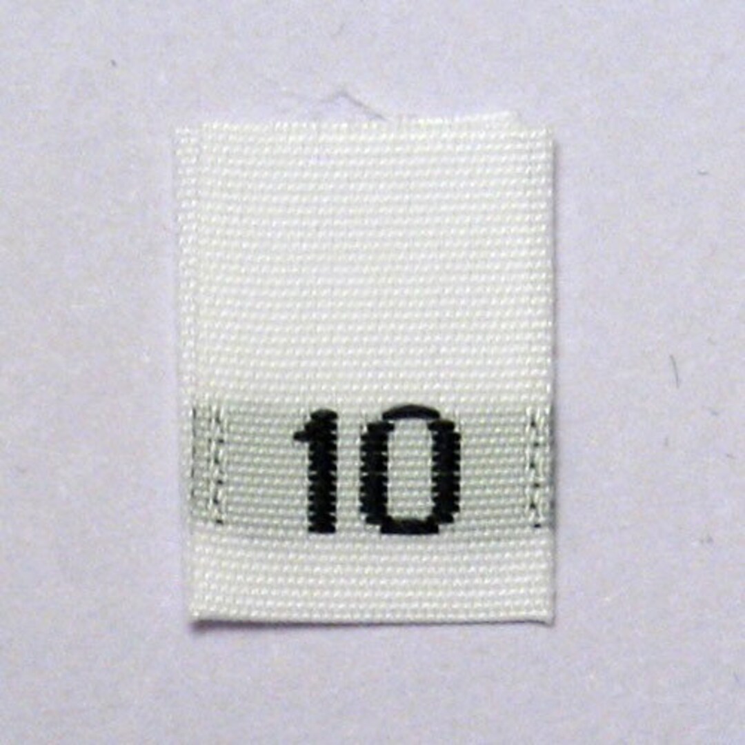 Size 10 (ten) Woven Clothing Size Tags- White - Etsy