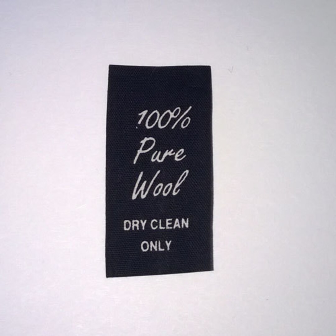 100% Wool Printed Care Labels in Black package of 250 Number 228 - Etsy