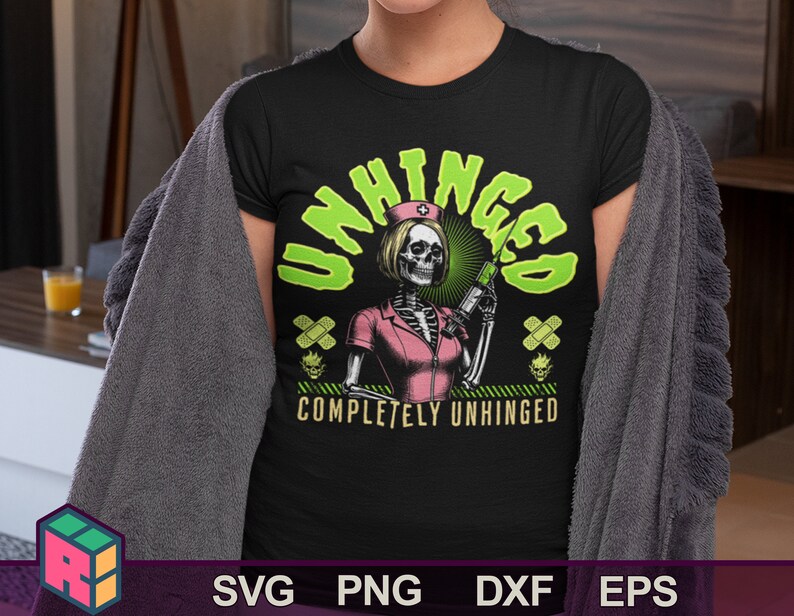 Completely Unhinged Svg Png, Funny Svg, Sarcastic Trendy Vintage Retro ...