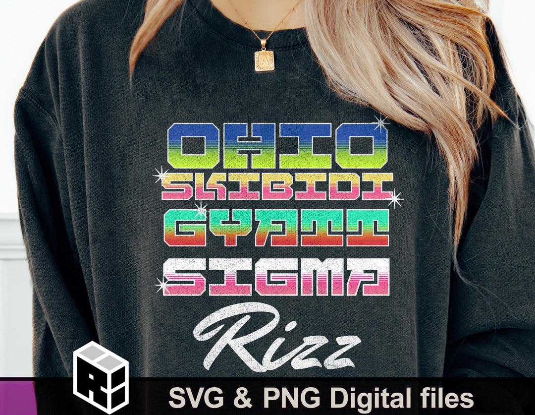 Ohio Skibidi Gyatt Sigma Rizz SVG PNG, Funny Ohio Meme Png, Rizz Em ...