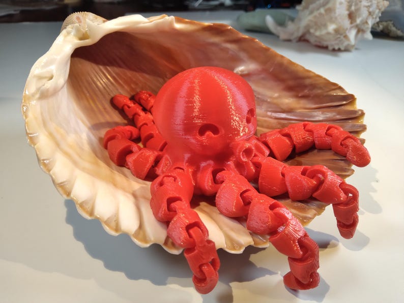 3d Printed Octopus - Etsy