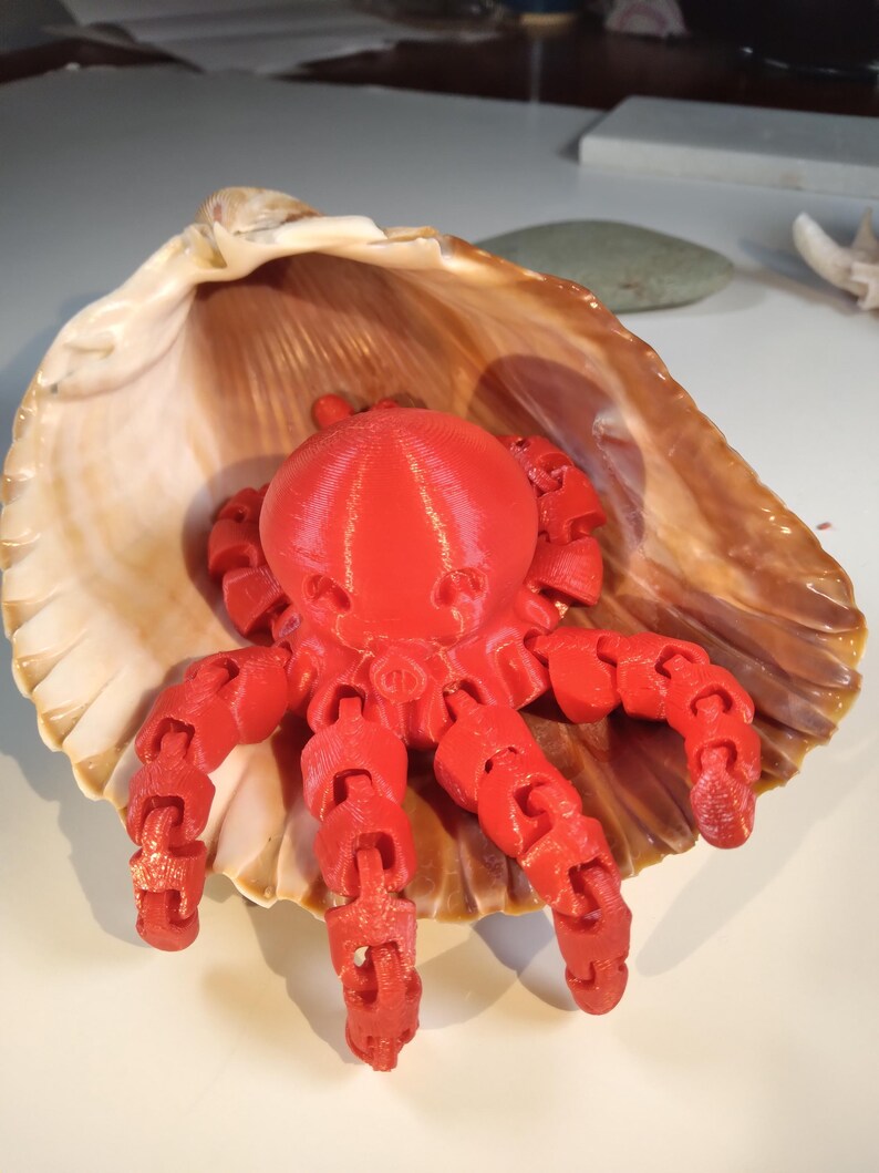 3d Printed Octopus - Etsy