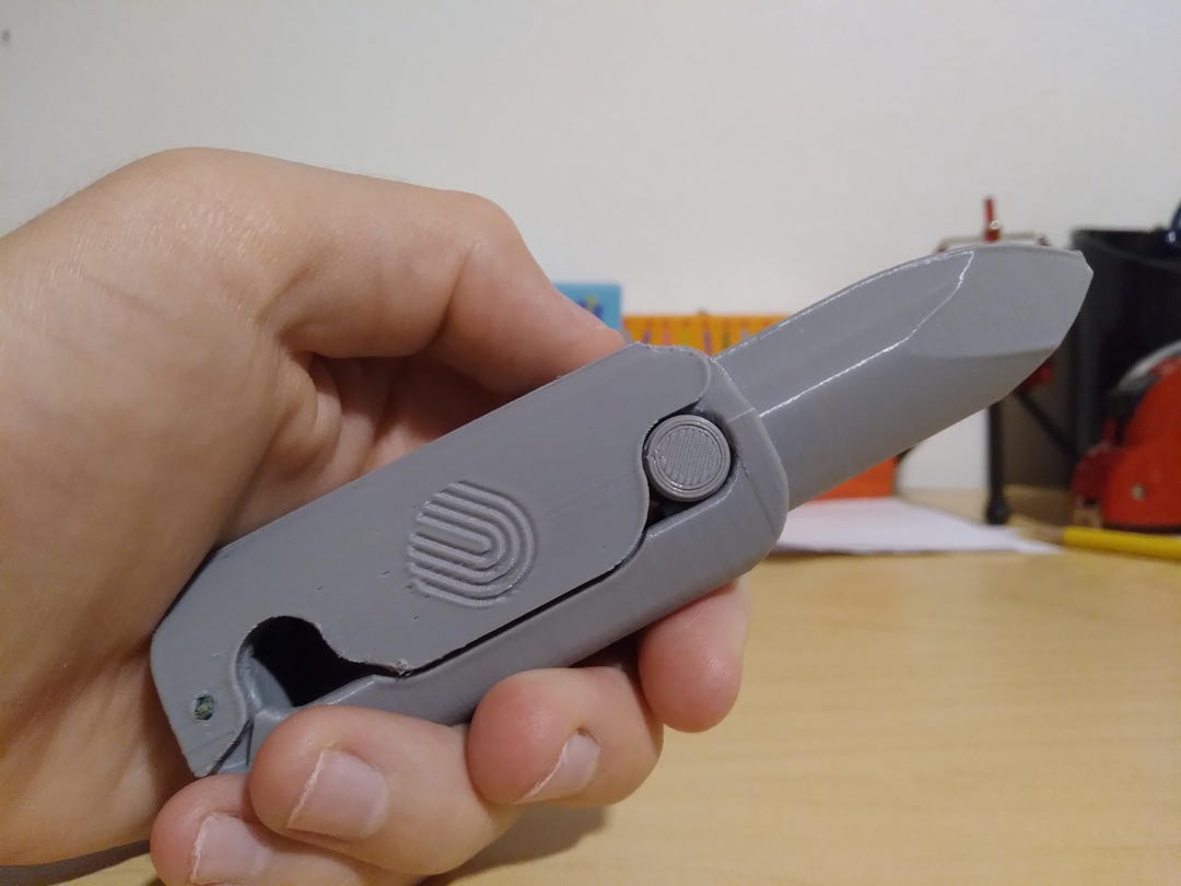 Gravity Fidget Knife,3d Printed, Knife Fidget Toy, Fully Collaspsible ...