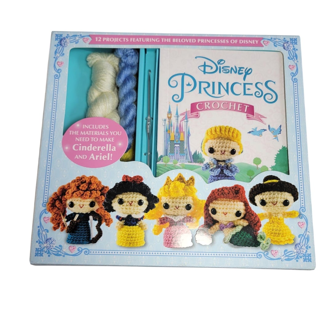 Disney Princess Crochet Kit - Make Cinderella Belle Ariel Mulan ...