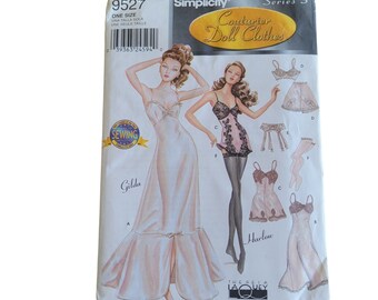 Uncut Simplicity Sewing Pattern 9527 Simplicity Couturier Doll Clothes ...