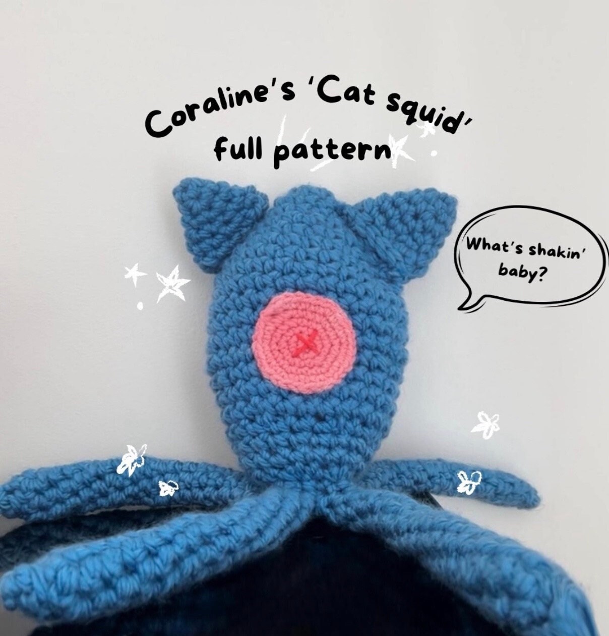 Coraline Inspired 'cat Squid' Pattern (no Button Required!) - Etsy