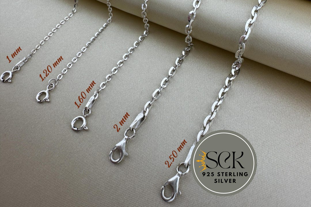 Anchor Shiny Chain, 925 Sterling Silver Chain, Elegant Chain Necklace ...