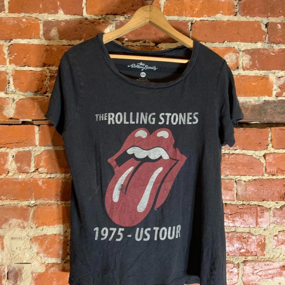 Rolling Stones Xxlarge Black Graphic Preowned T-shirt - Etsy
