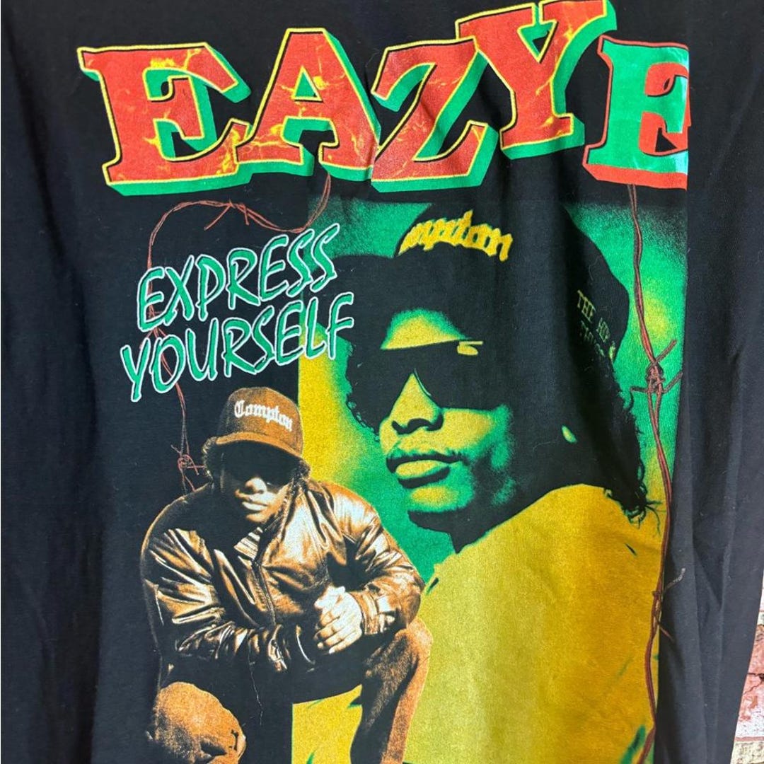 Eazy E Medium Black Graphic Vintage Preowned Tshirt - Etsy