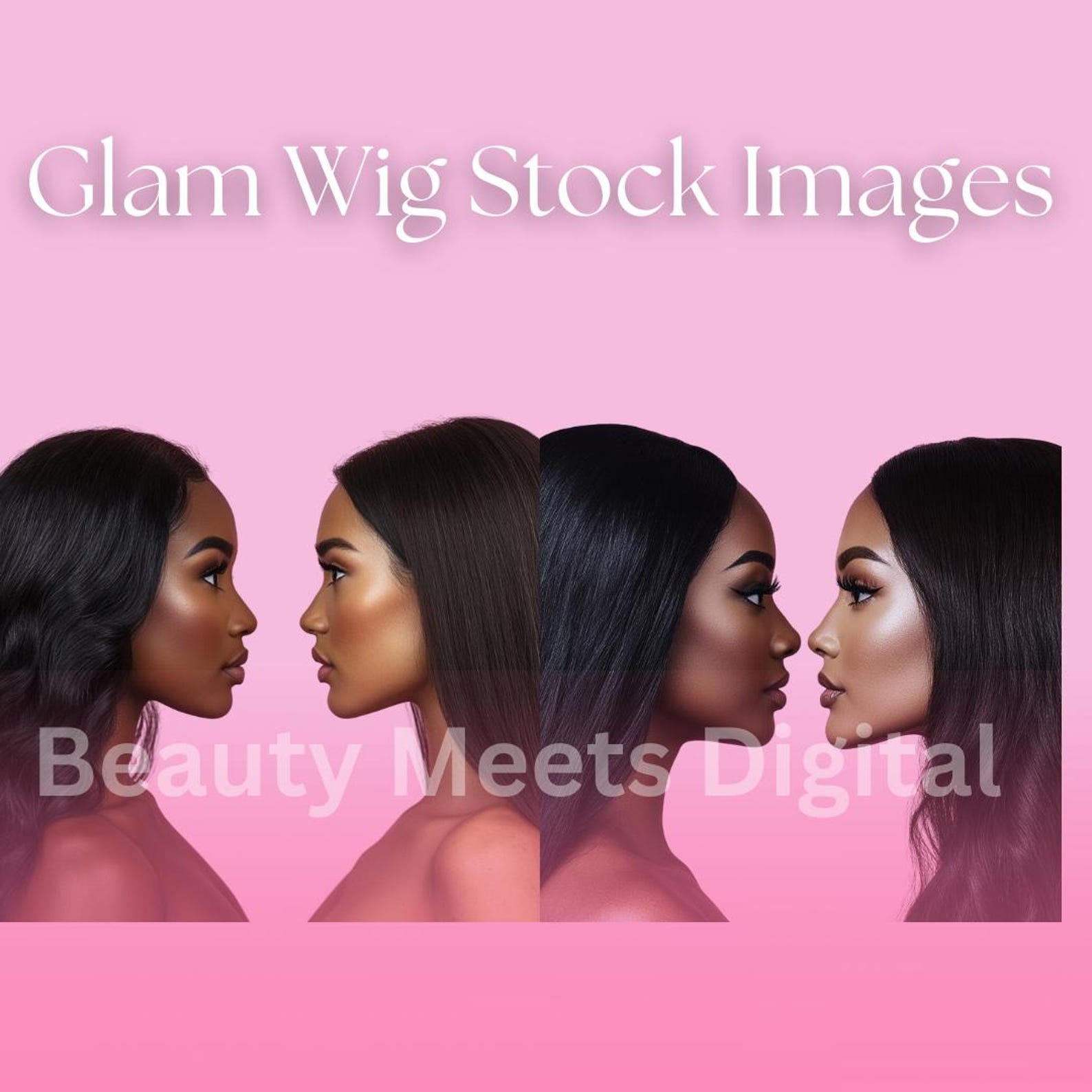 Wig Stock Images| Glam Wig Stock Images| Social Media Stock Images - Etsy